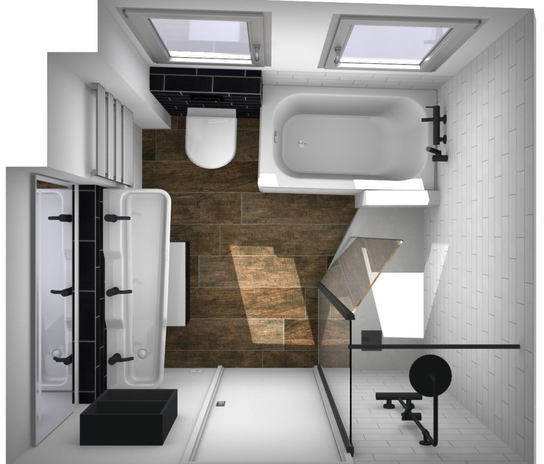 Plan Petite Salle De Bain Avec Baignoire