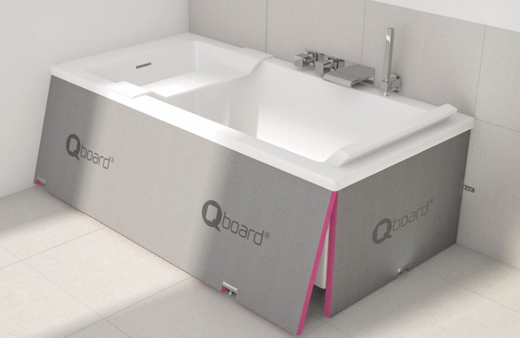 Poser un tablier de baignoire à carreler Qboard | Styles de Bain