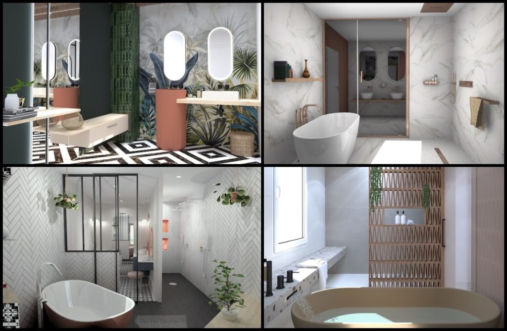 Une seule salle de bains, deux espaces | Styles de Bain